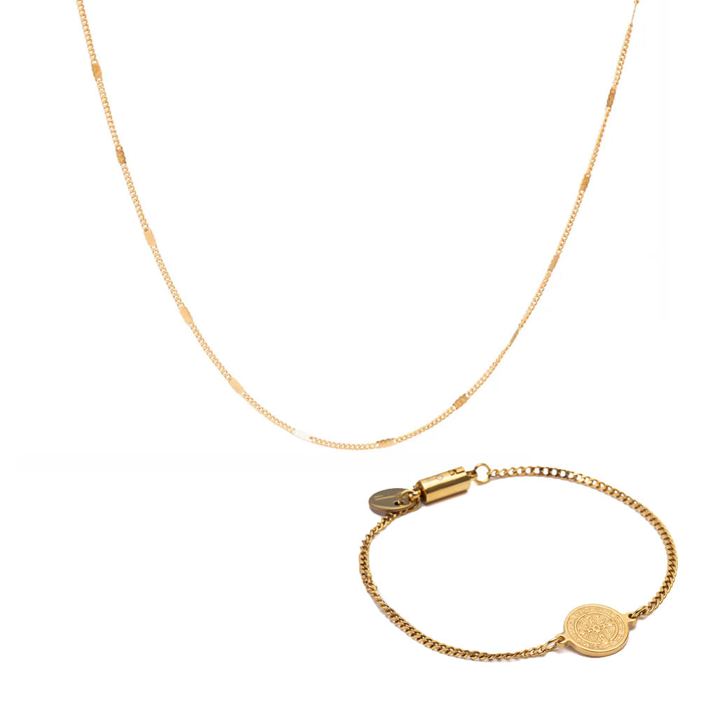 Kit Taupo de Pulseira e Corrente: Paco Mariner - Key Design - Key Design